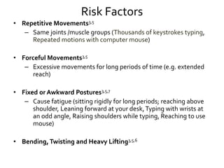 Office Ergonomics | PPTX | Physical Therapy | Wellness