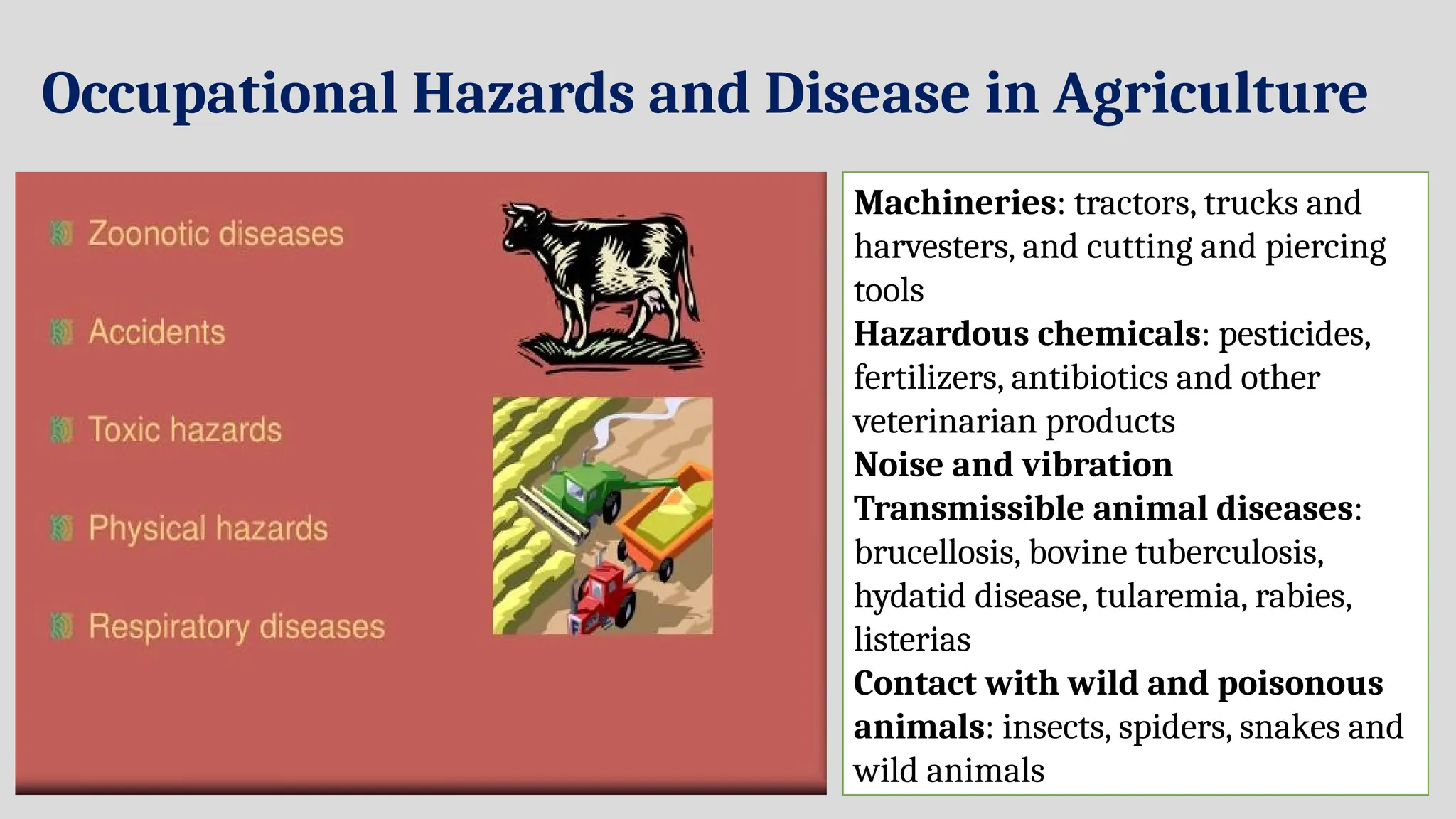 Occupational Hazard and its types and survey of various occupational ...