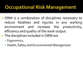 Occupational hazards | PPTX