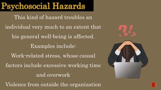 Occupational hazards: Meaning, Types and Prevention | PPTX