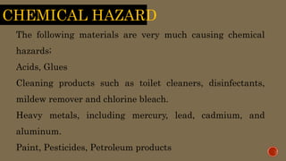 Occupational hazards: Meaning, Types and Prevention | PPTX