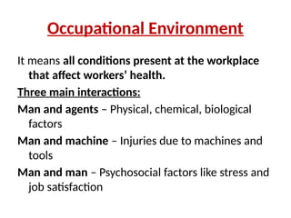 Comprehensive Overview of Occupational Health and Safety Practices | PPTX