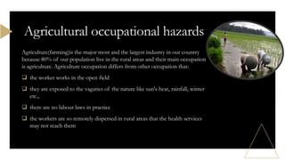Occupational Diseases (Part 2) - Industrial and Agricultrual Hazards | PPTX