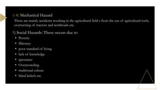 Occupational Diseases (Part 2) - Industrial and Agricultrual Hazards | PPTX