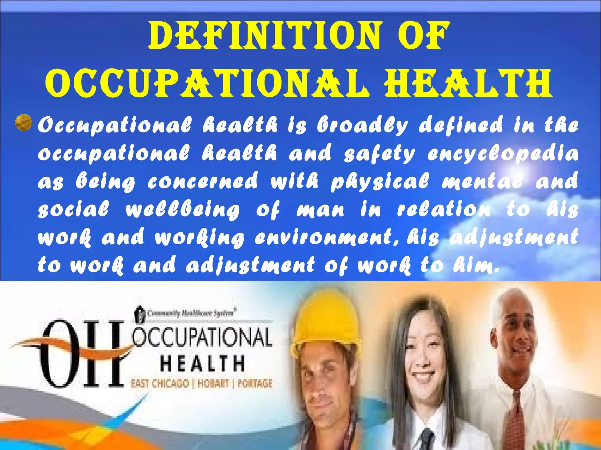 Occupational health Consideration in Nursing | PPT