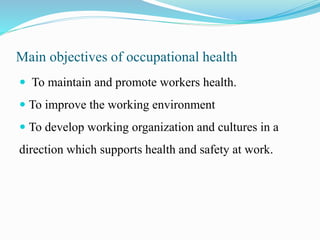 Occupational health | PPTX