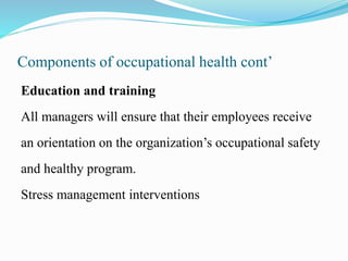 Occupational health | PPTX