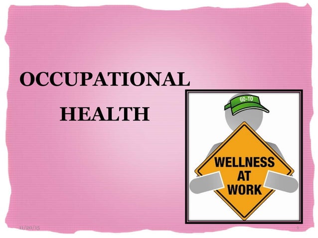 Occupational health | PPT | Lung and Respiratory Health | Diseases and ...