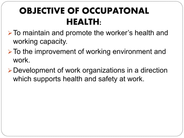 Occupational health | PPT