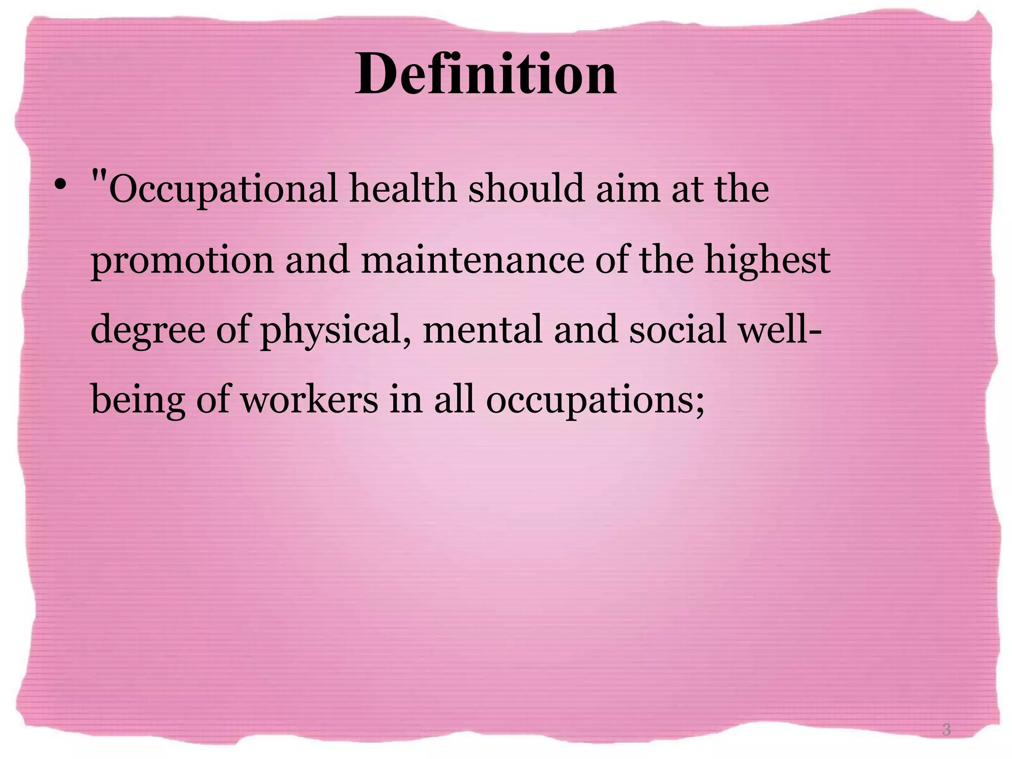 Occupational Health | PPT