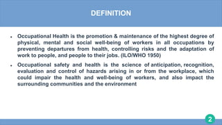 Occupational health | PPTX