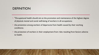 Occupational health | PDF