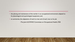 Occupational health | PDF