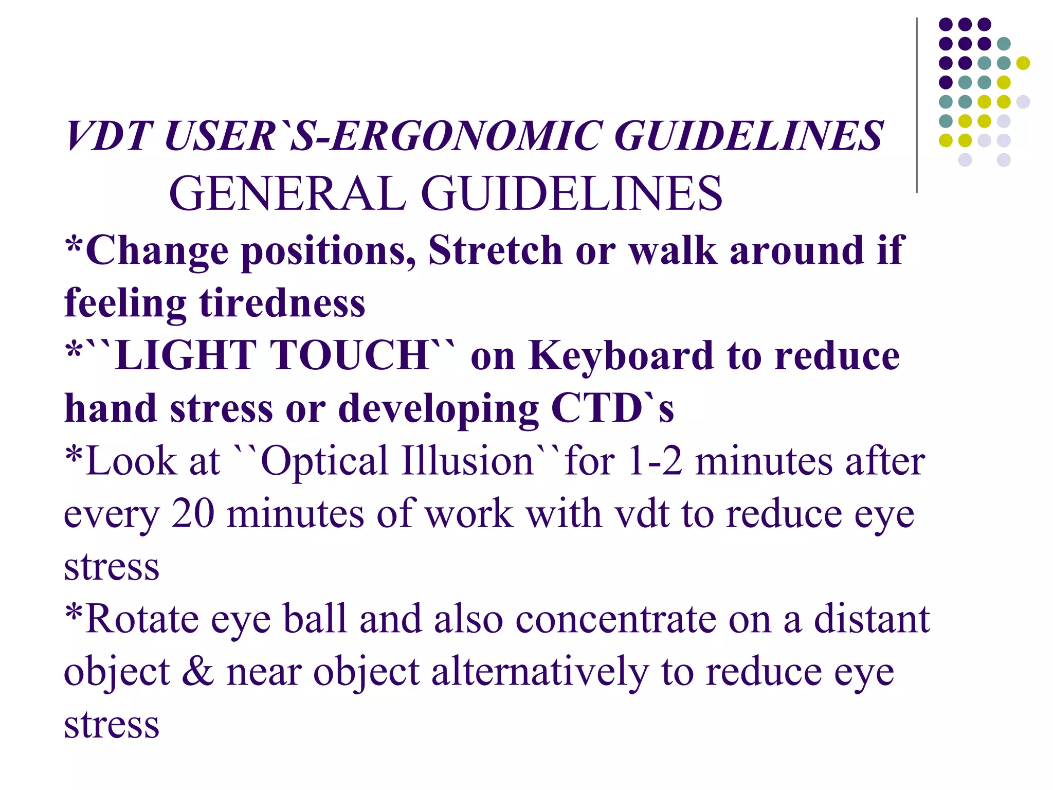 Occupational health and ergonomics | PPT