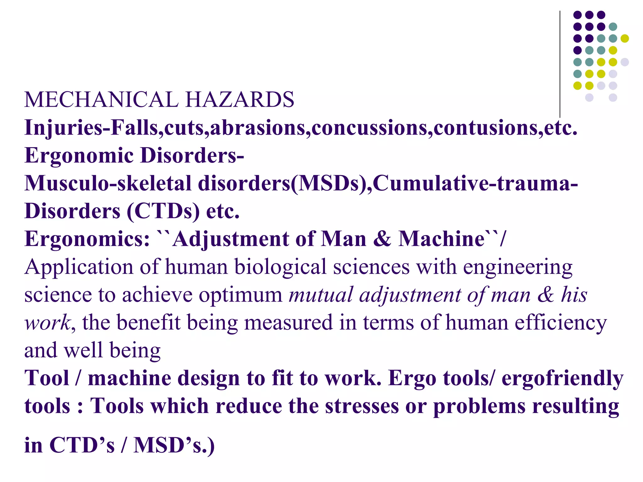 Occupational health and ergonomics | PPT