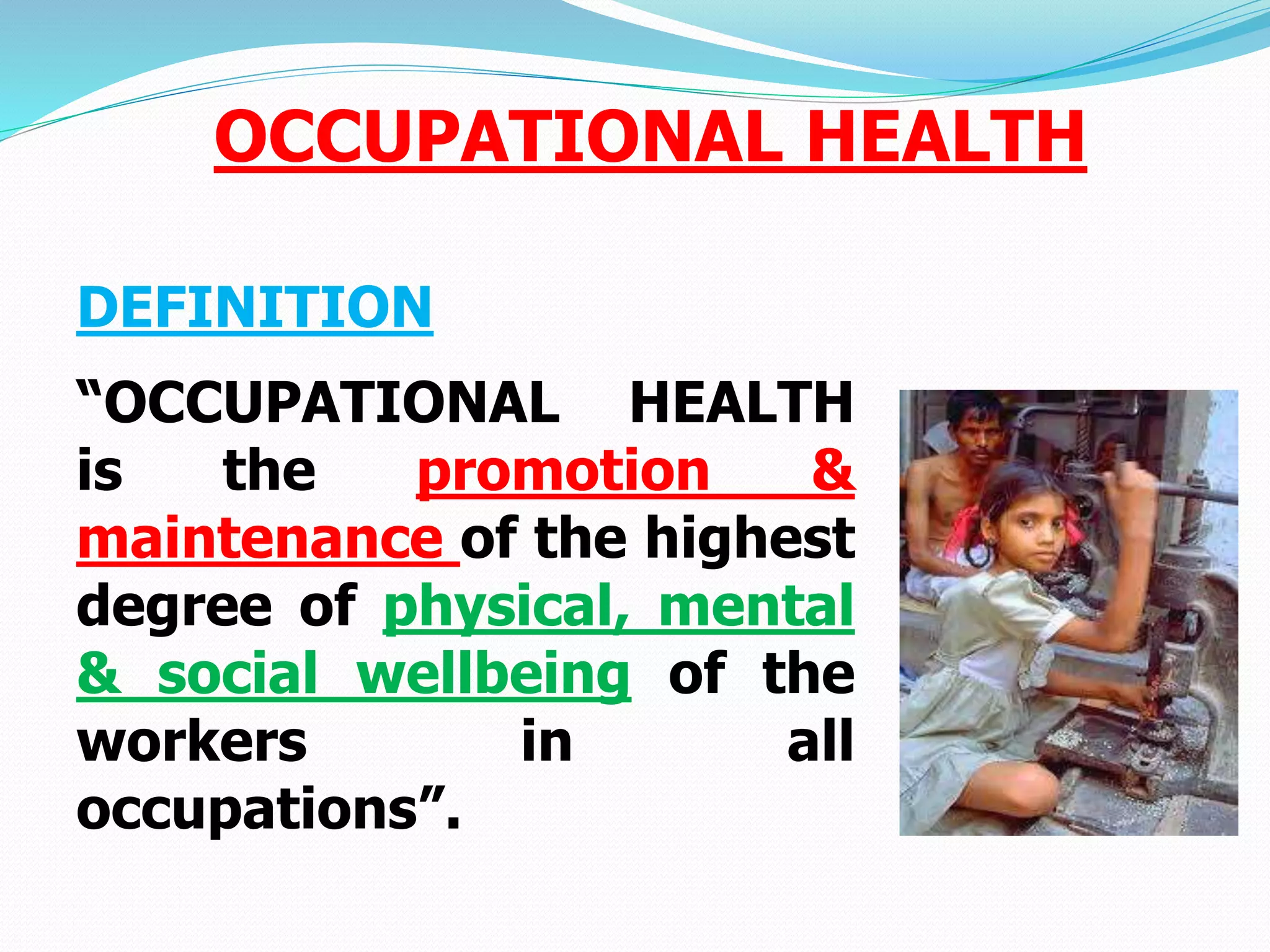 Occupational health and safety | PPTX