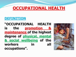 Occupational health and safety | PPTX