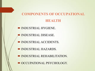Occupational health and safety | PPTX