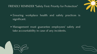 Occupational Health and Safety at works. | PDF