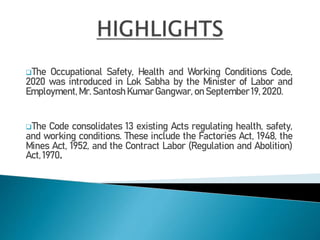 Occupational Health and safety and code, 2020.pptx