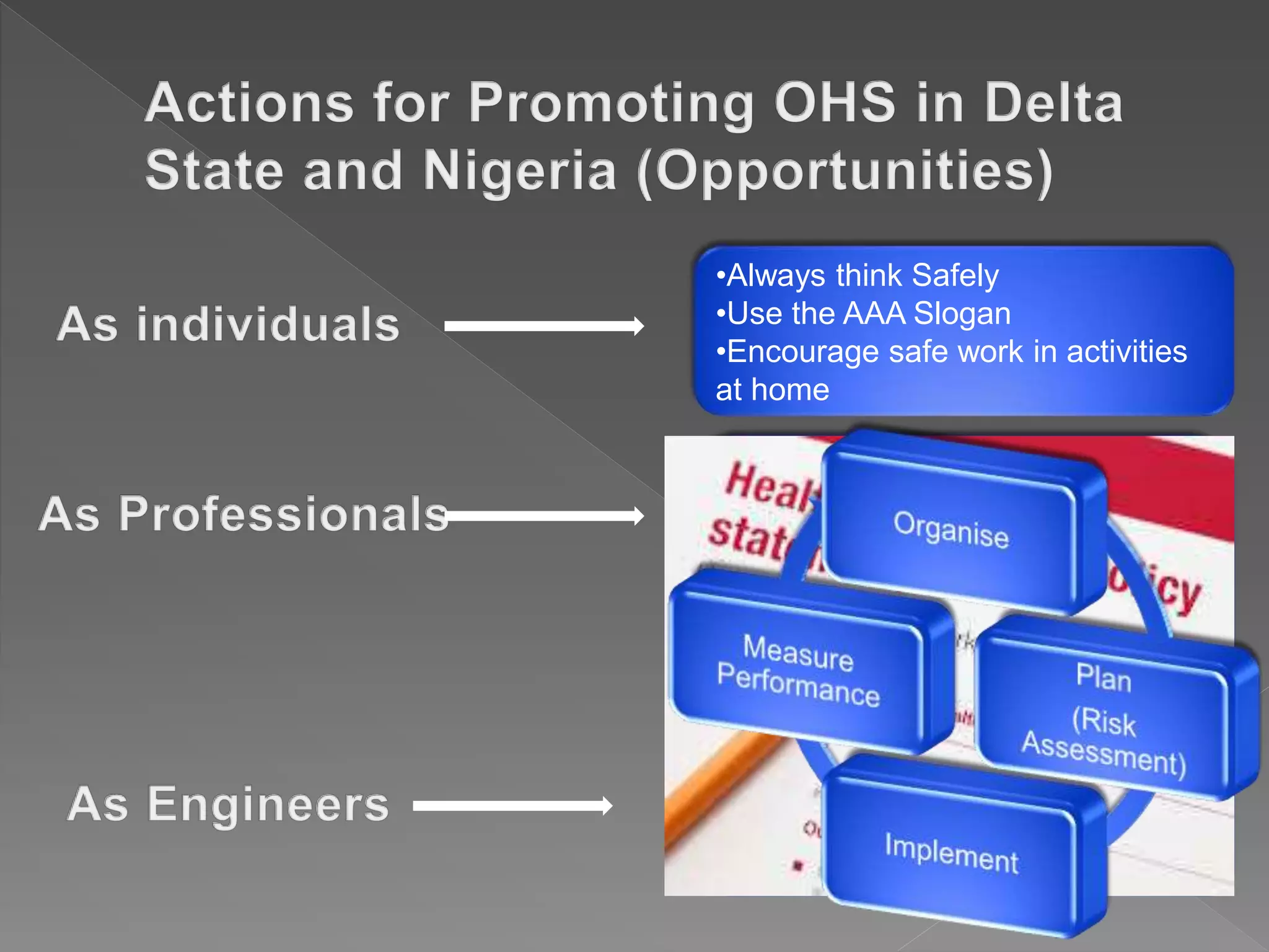 Occupational health and safety in Delta State, Nigeria | PPTX