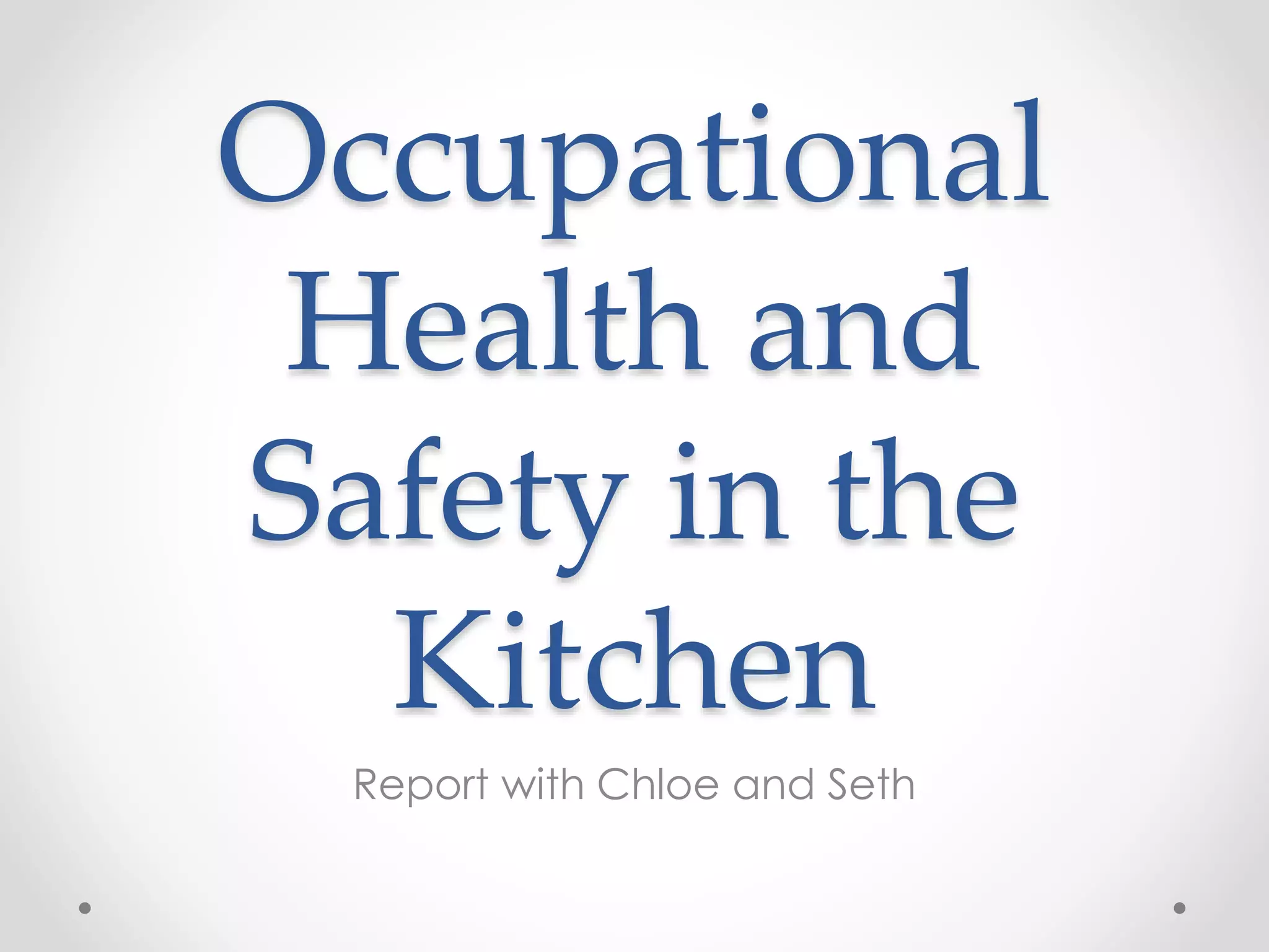 Occupational Health and Safety (OHS) | PPTX