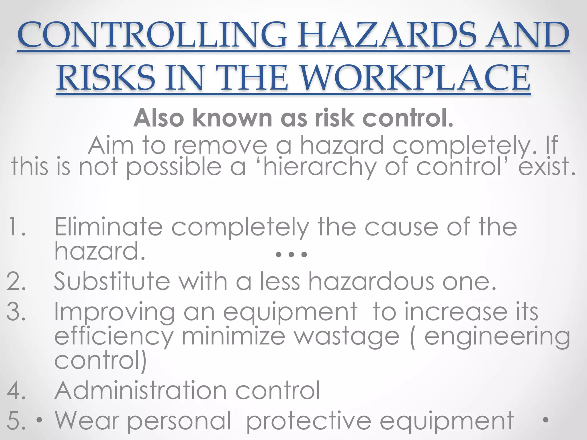 Occupational Health and Safety (OHS) | PPTX
