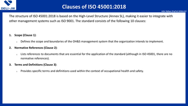 ISO 45001:2018 Occupational Health and Safety Management System | PDF | Business | Business and ...