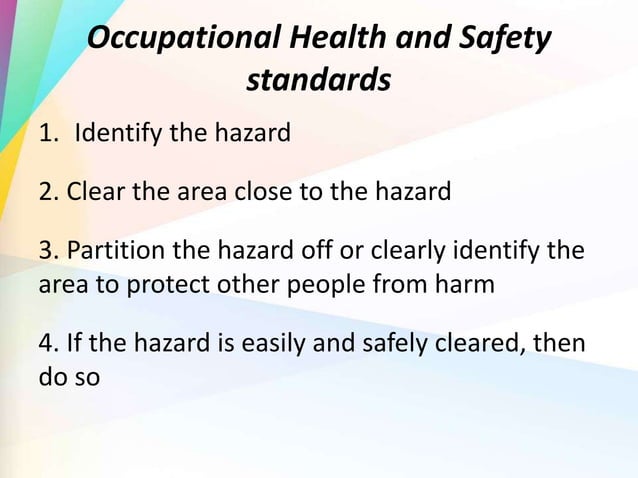 Occupational health and safety (ohs) policy | PPT