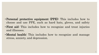 Concept and techniques of occupational health education | PPTX