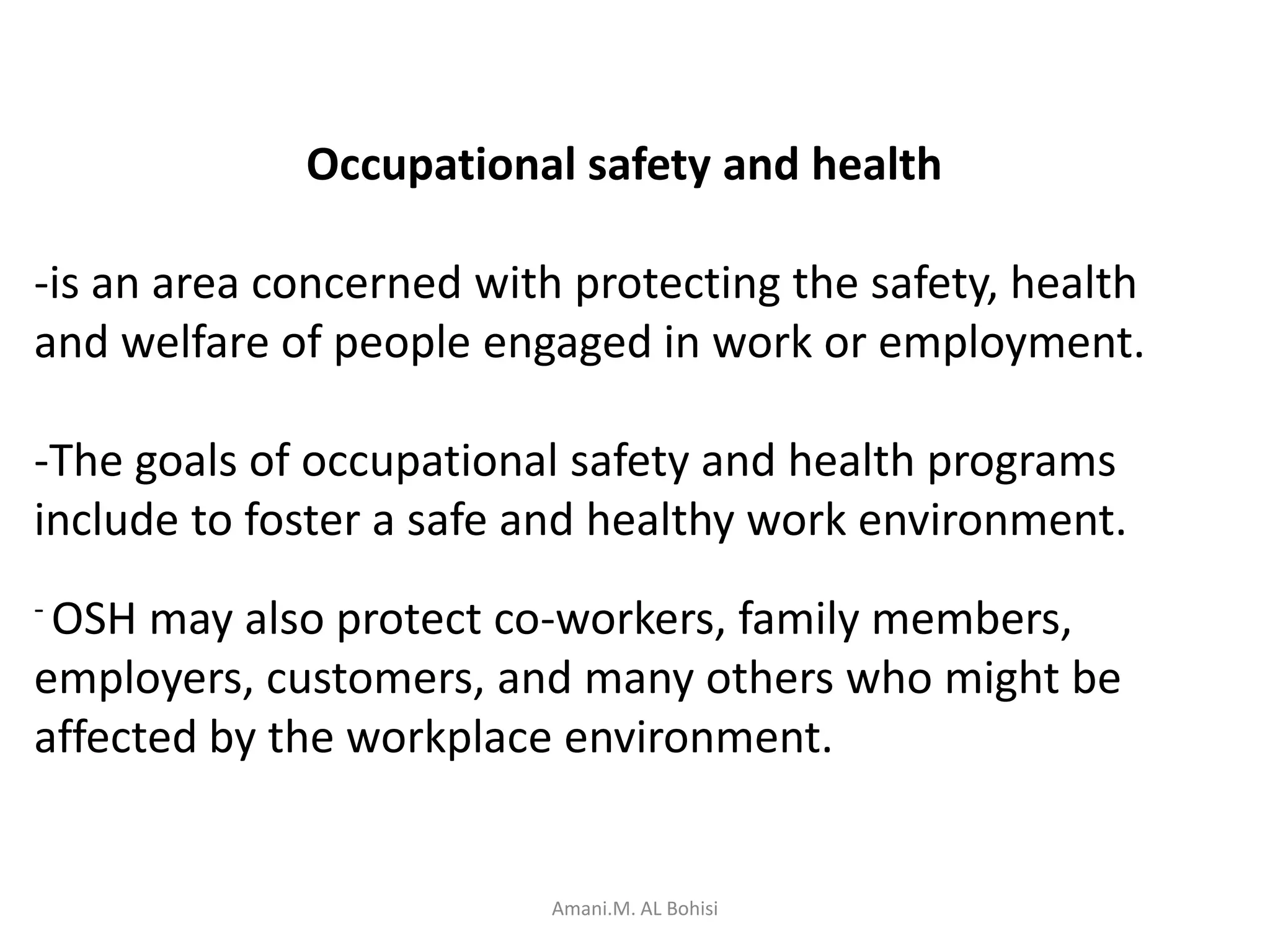 Occupational health hazards | PPTX