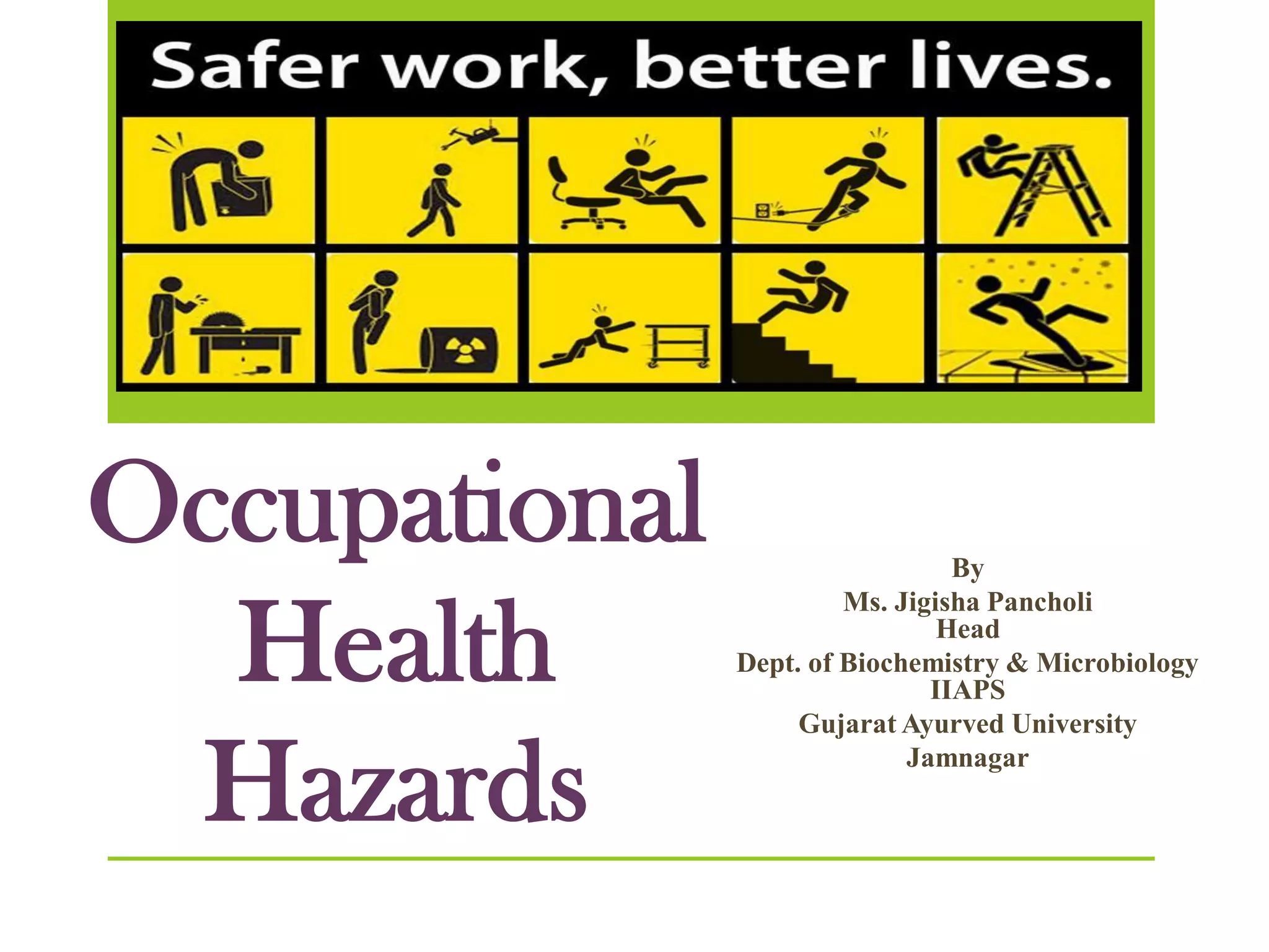 Occupational health hazards | PPT