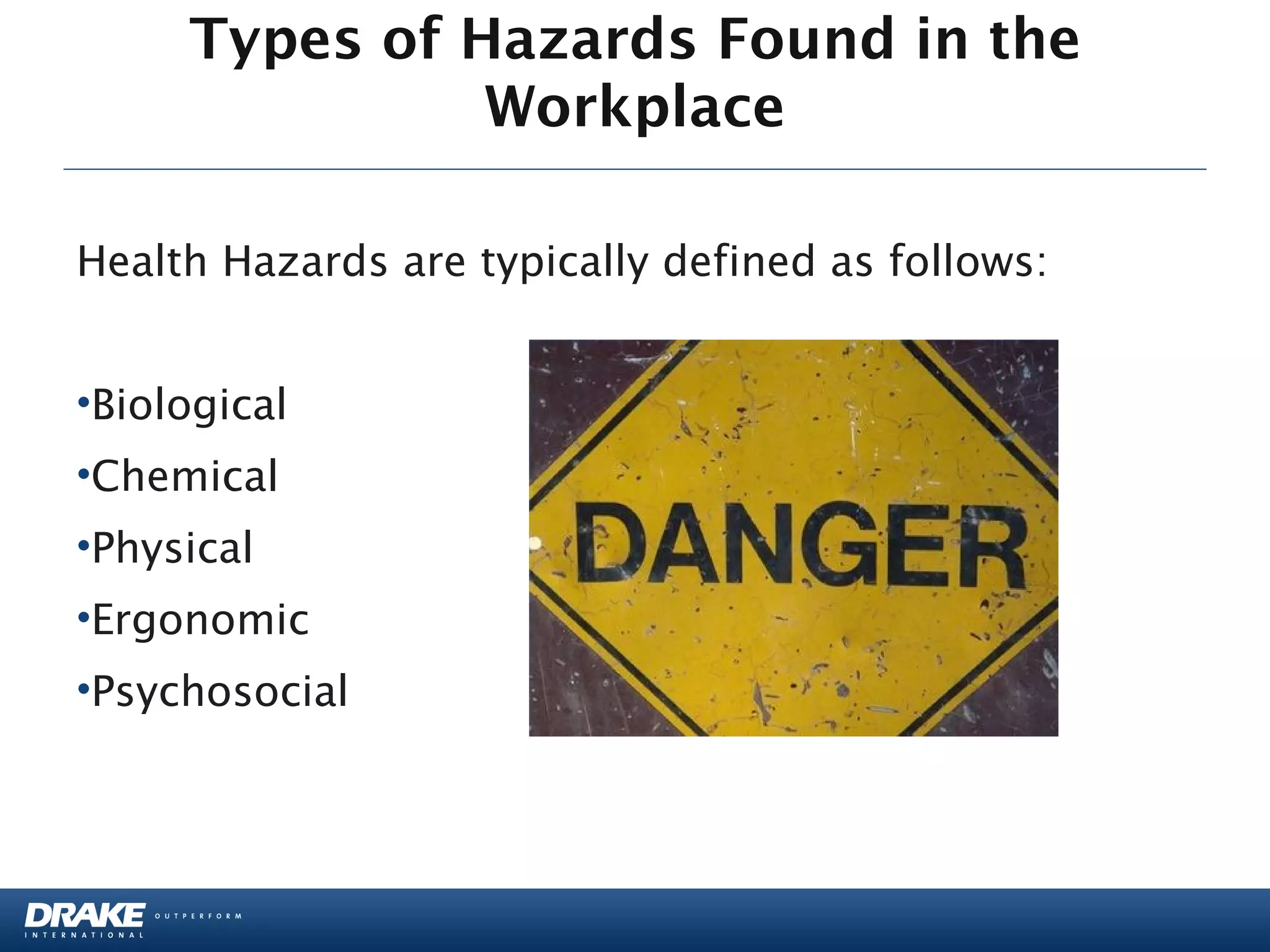 Health Hazards in the Workplace | PPT