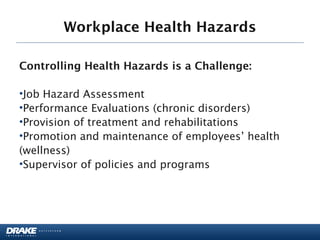 Health Hazards in the Workplace | PPT
