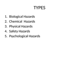 OCCUPATIONAL HEALTH HAZARDS PPT[1].pptx/ | PPTX