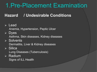 Occupational health hazards & precautions | PPTX