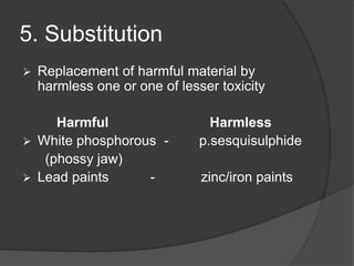 Occupational health hazards & precautions | PPTX