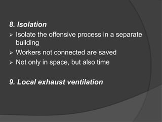 Occupational health hazards & precautions | PPTX