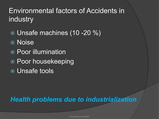 Occupational health hazards & precautions | PPTX