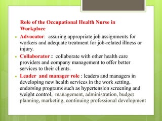 Occupational sssssssHealth Nursing 7.ppt