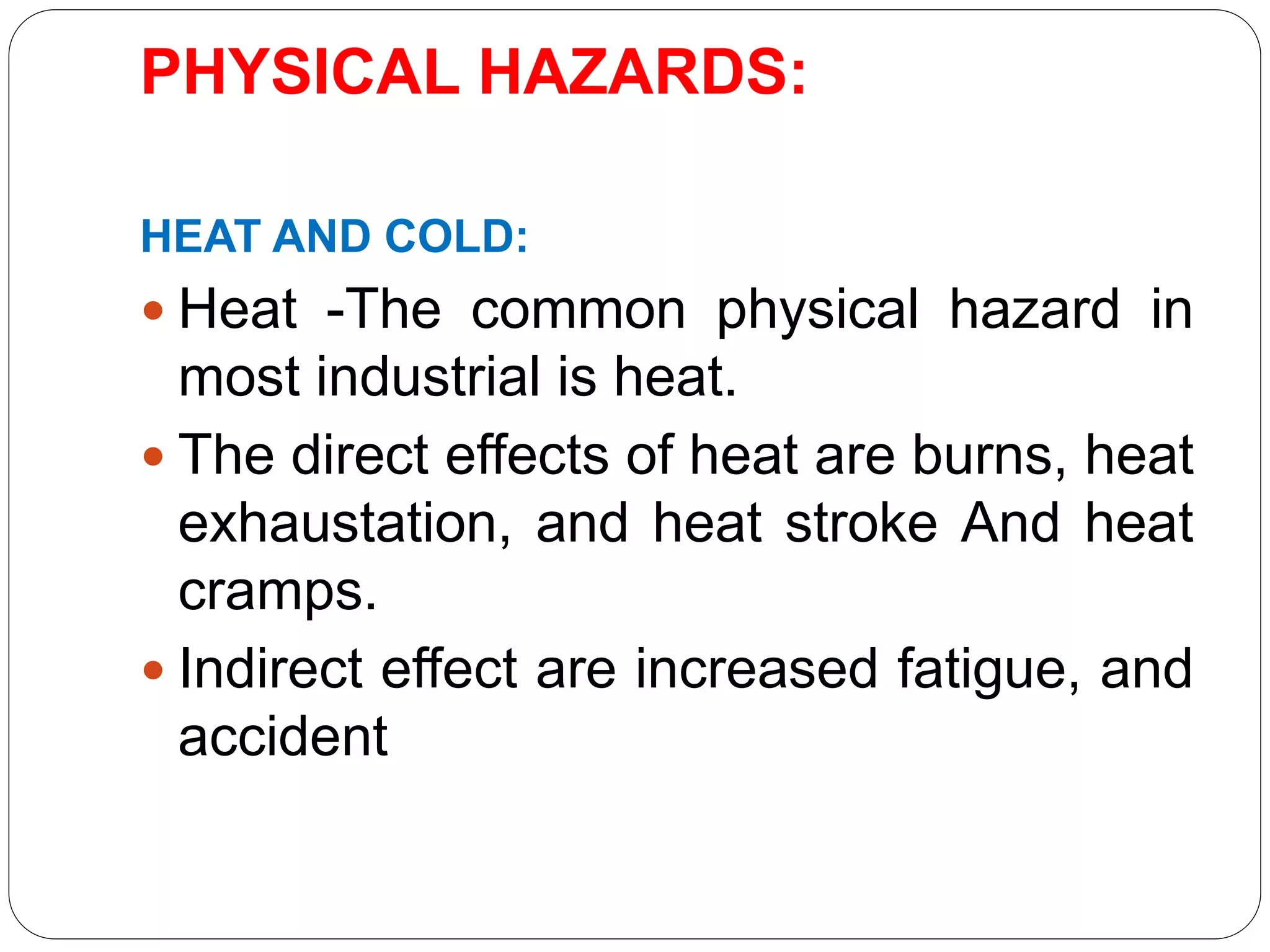 Occupational health & Hazards | PPTX