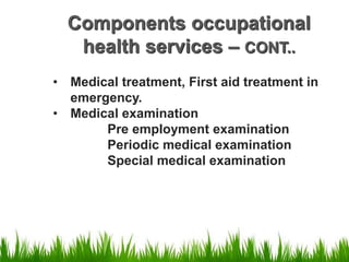 Occupational health ppt jinto | PPTX