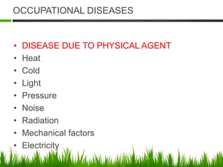 Occupational health ppt jinto | PPTX