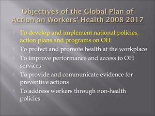 Occupational health program structure, benefit, background ...