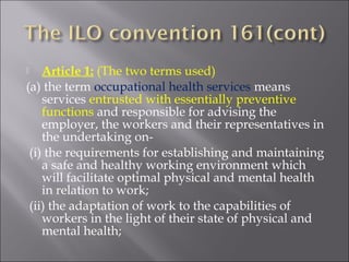 Occupational health program structure, benefit, background ...