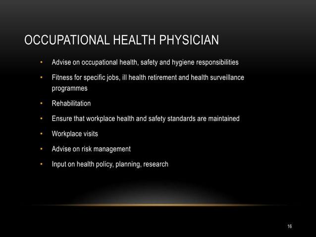 Occupational health program structure, benefit, background ...