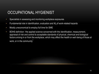 Occupational health program structure, benefit, background ...