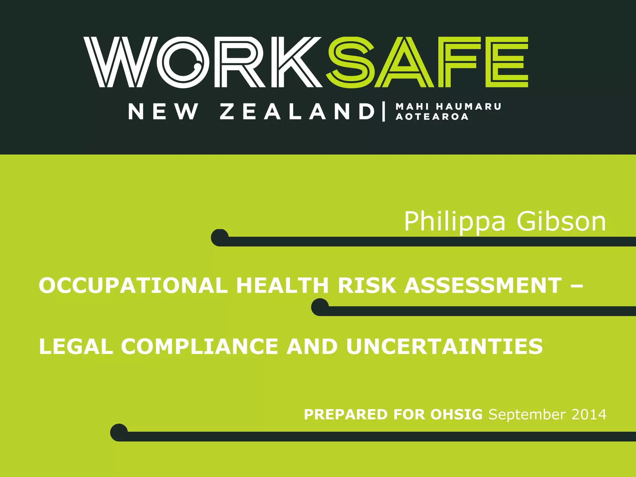 Occupational health risk assessment | PPTX
