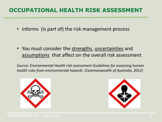 Occupational health risk assessment | PPTX