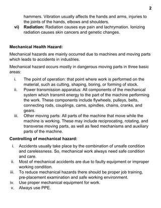 Occupational health safety and enviroment | PDF